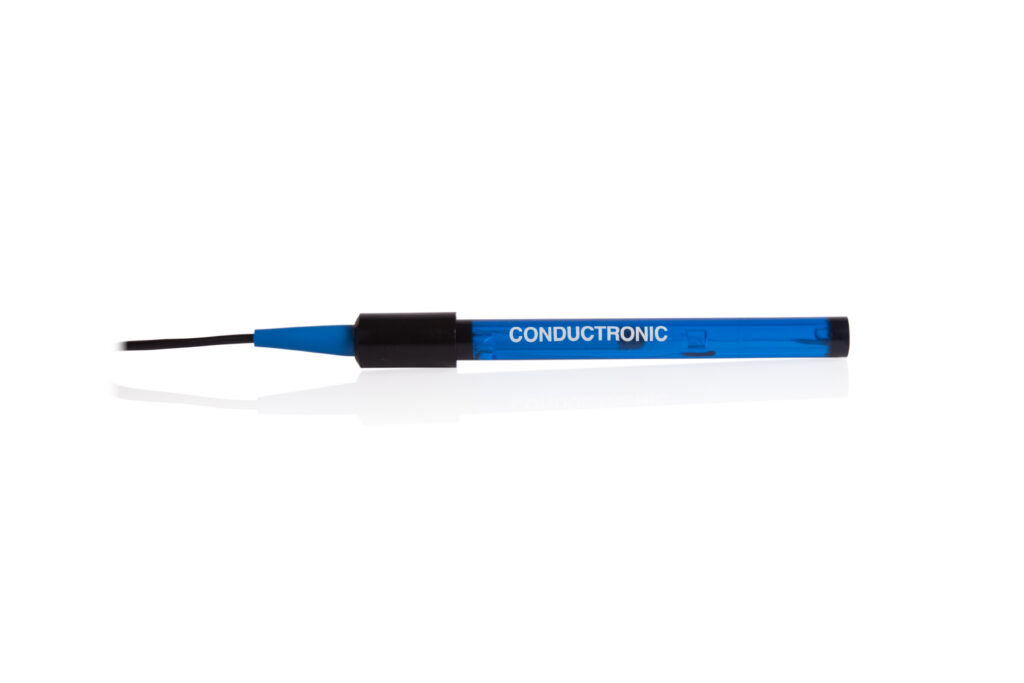CONDUC-03 Electrodo de pH, membrana plana, rellenable, doble referencia